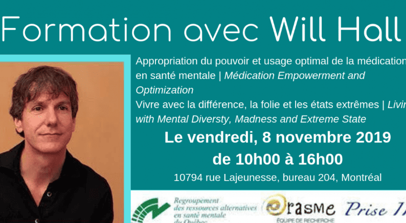 Formation avec Will Hall – ÉRASME